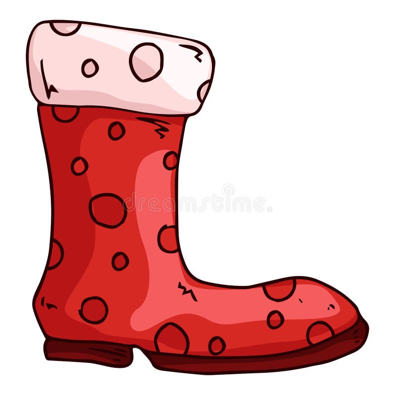 Santa Boot Coloring Stock Illustrations – 69 Santa Boot Coloring Stock ...
