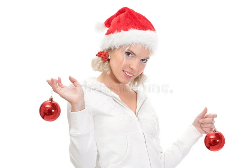 Santa s Christmas Helper stock image. Image of bauble - 12087095