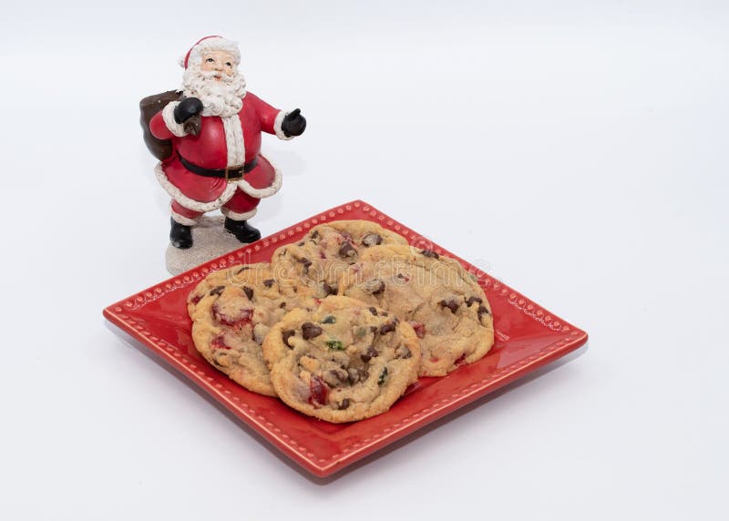 Santa`s Cookies stock image. Image of sugar, brown, christmas - 268217371