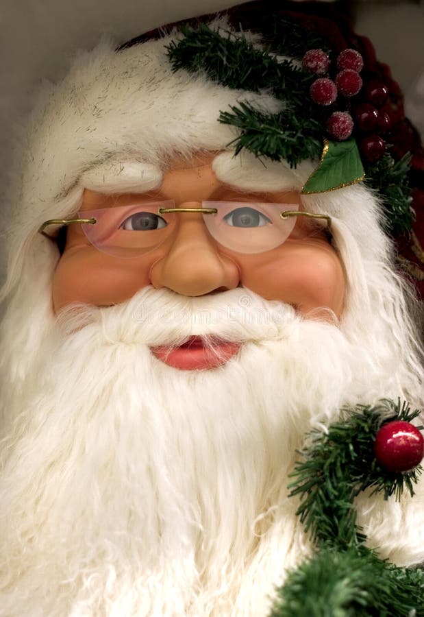 Santa s face stock photo. Image of december, hair, kind - 273060