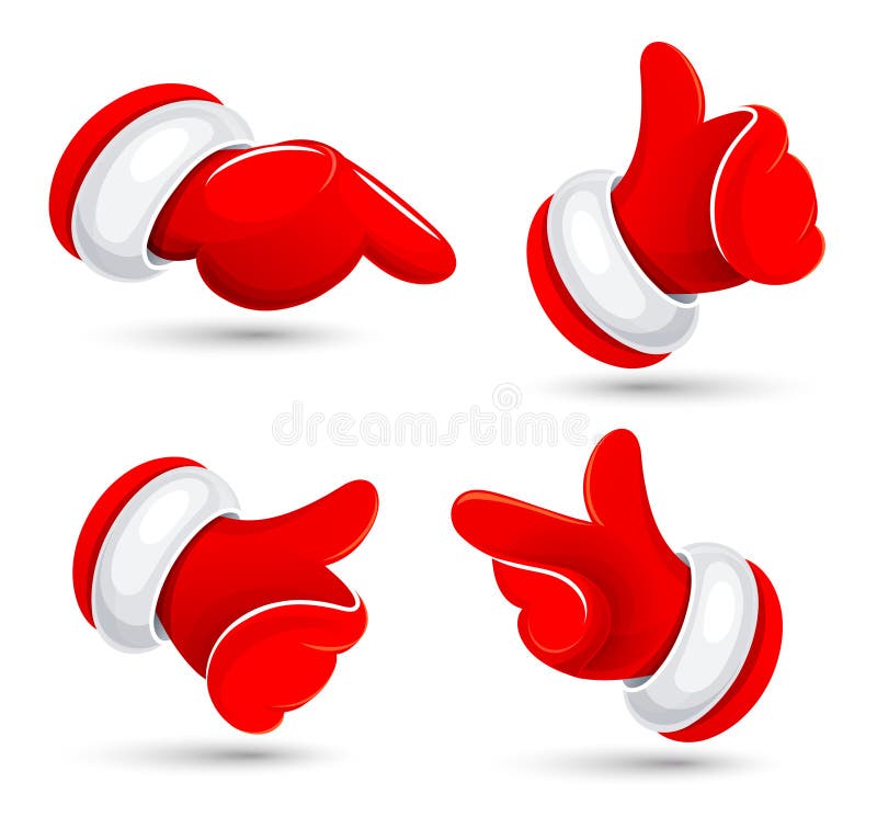 Santa s hands stock vector. Illustration of hand, mitten - 27456813