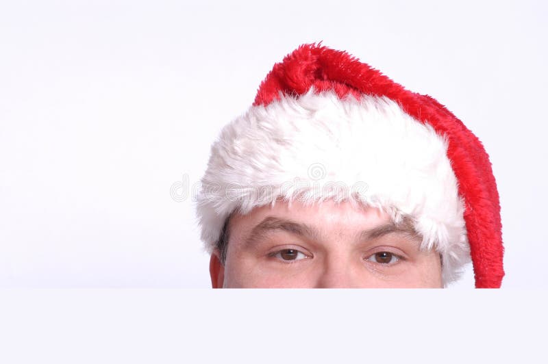 Santa`s head stock photo. Image of disguise, secret, nicholas - 204608