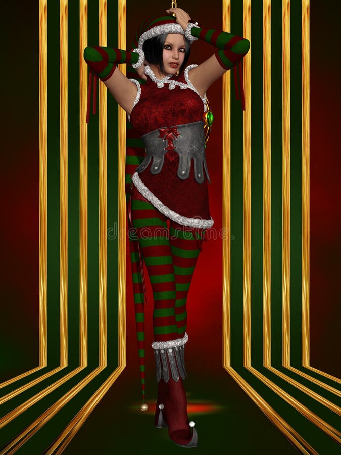 Santa`s Helper stock illustration. Illustration of digital - 17023773