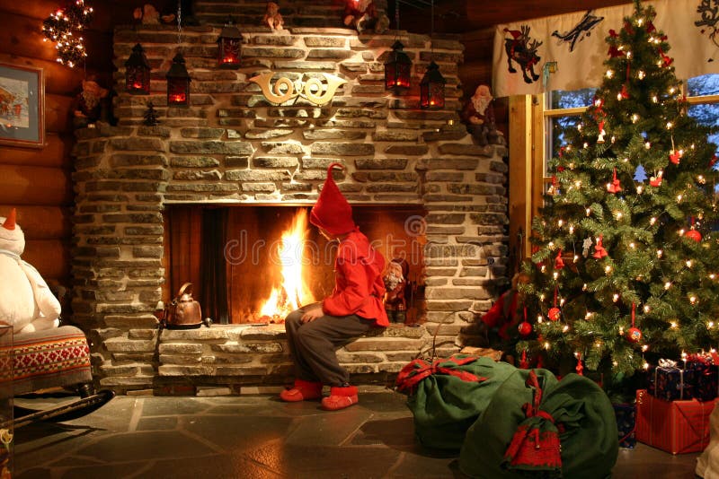 Inside of the Santa Claus Main Post Office Stock Image - Image of ...