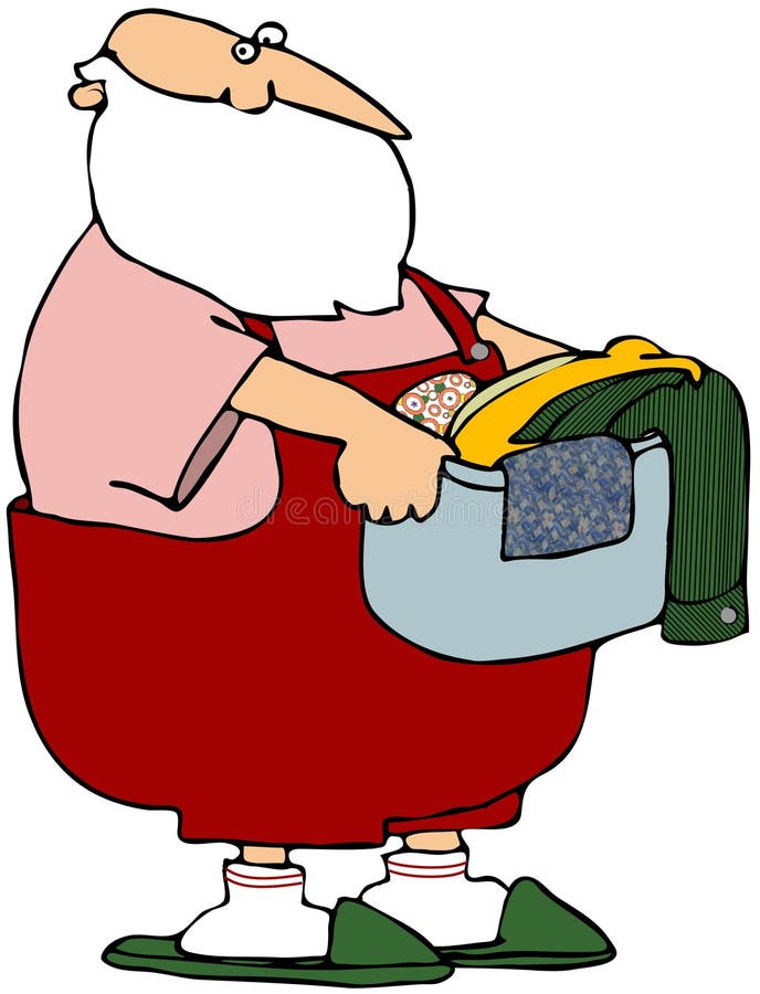 Santa Laundry stock vector. Illustration of clothing - 15094347