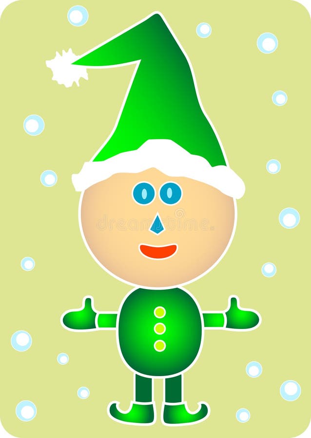 Santa s Little Helper stock vector. Illustration of artwork - 3652903