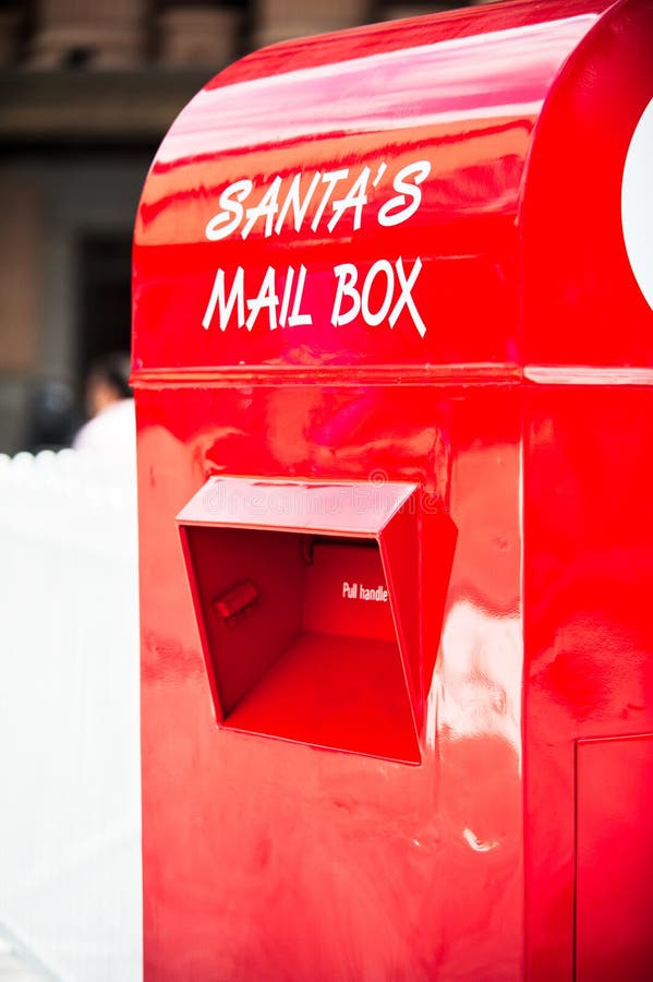 Santa s mail box stock photo. Image of year, send, claus - 26901528