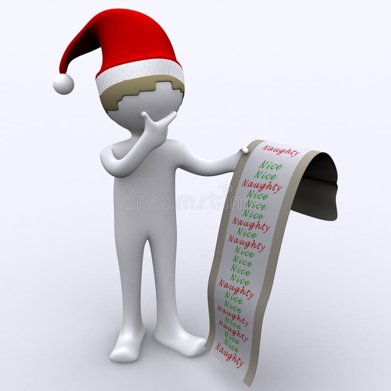 Santa Naughty Nice List Stock Illustrations – 176 Santa Naughty Nice ...
