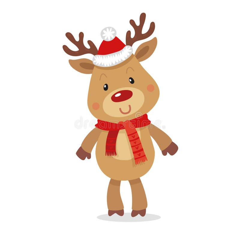 Santa S Reindeer Rudolph. Vector Illustrations of Reindeer Rudolf ...