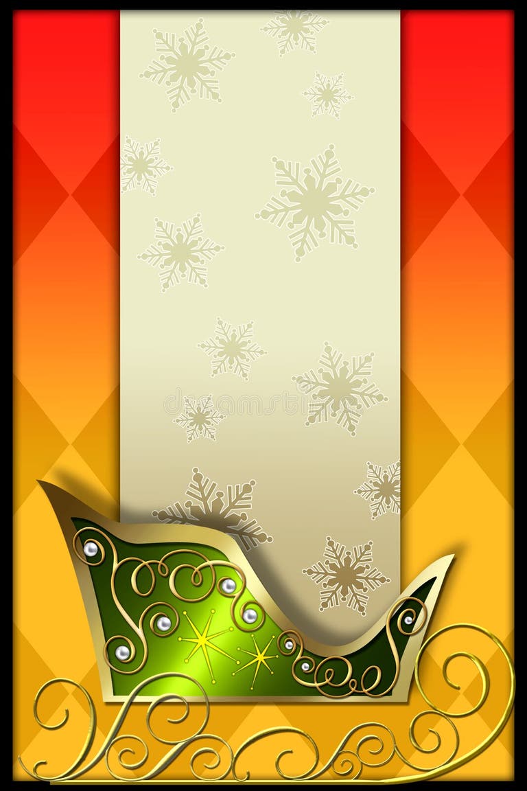Sleigh Border Stock Illustrations – 2,212 Sleigh Border Stock ...