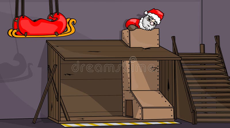 Santa s Training Camp stock illustration. Illustration of beard - 26919569