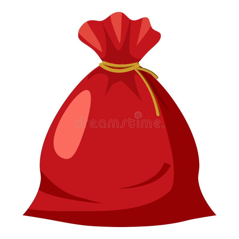 Santa S Sack of Christmas Gifts Stock Illustration - Illustration of ...