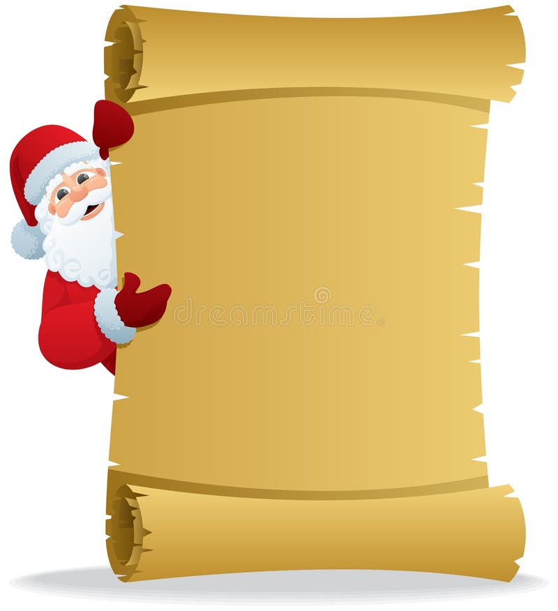 Santa Scroll 2 Royalty Free Stock Image - Image: 17464846