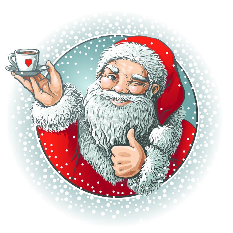Winking Santa Stock Illustrations – 274 Winking Santa Stock ...