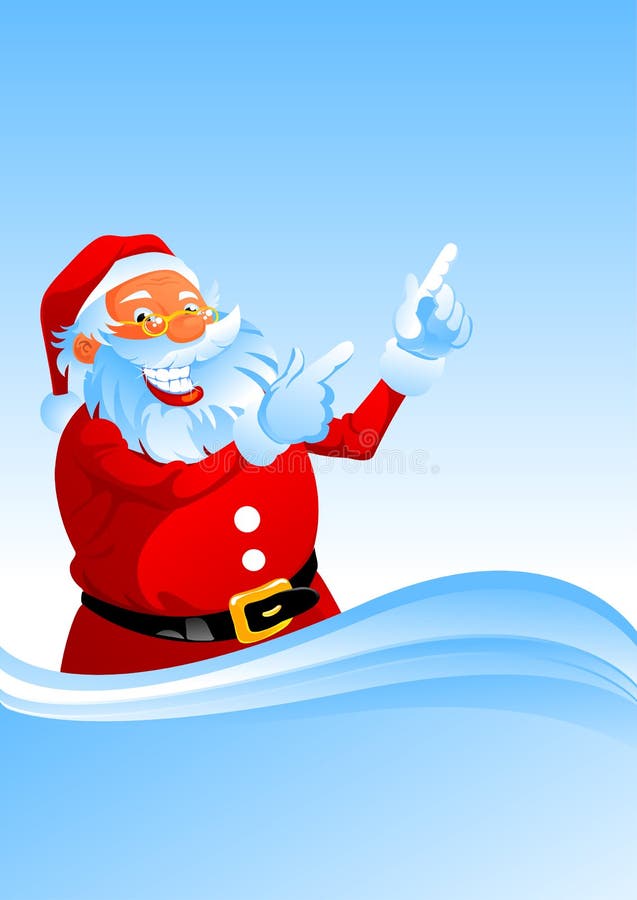 Happy Santa Claus Postman with Christmas Letters Stock Vector ...