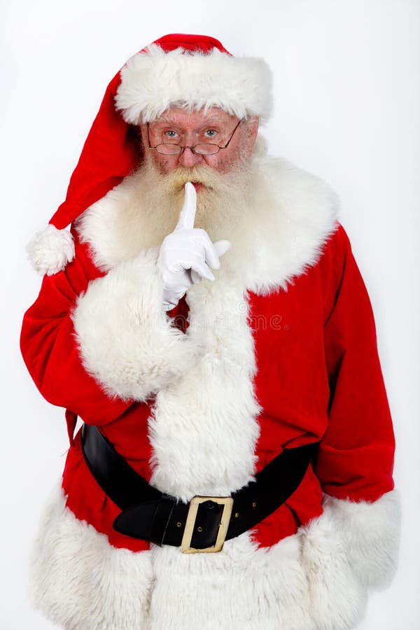Santa shush stock photo. Image of christmas, santa, vertical - 11911210