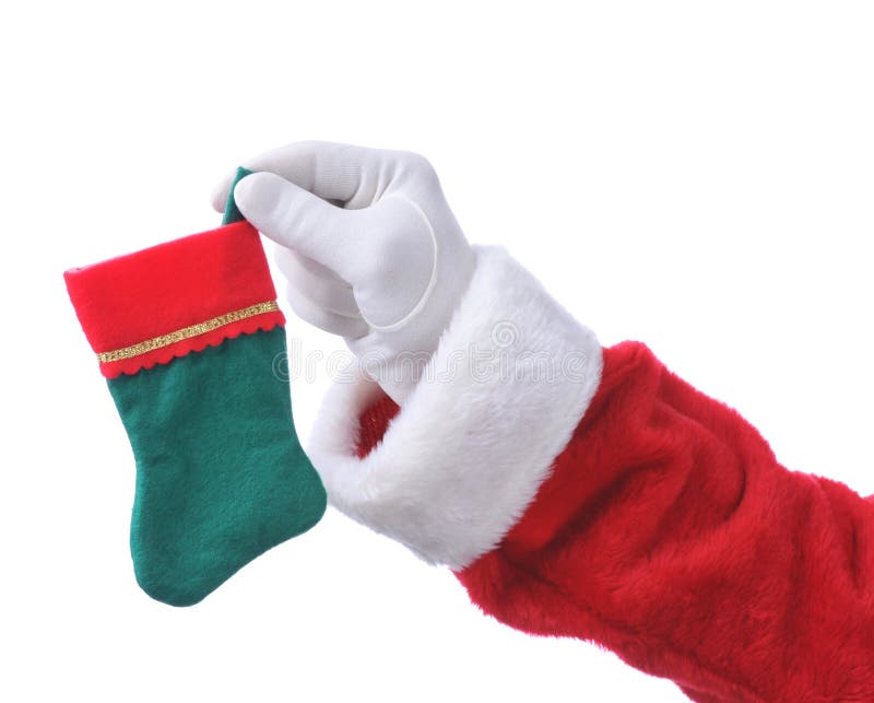 Santa with Small Stocking stock photo. Image of christmas - 7383308