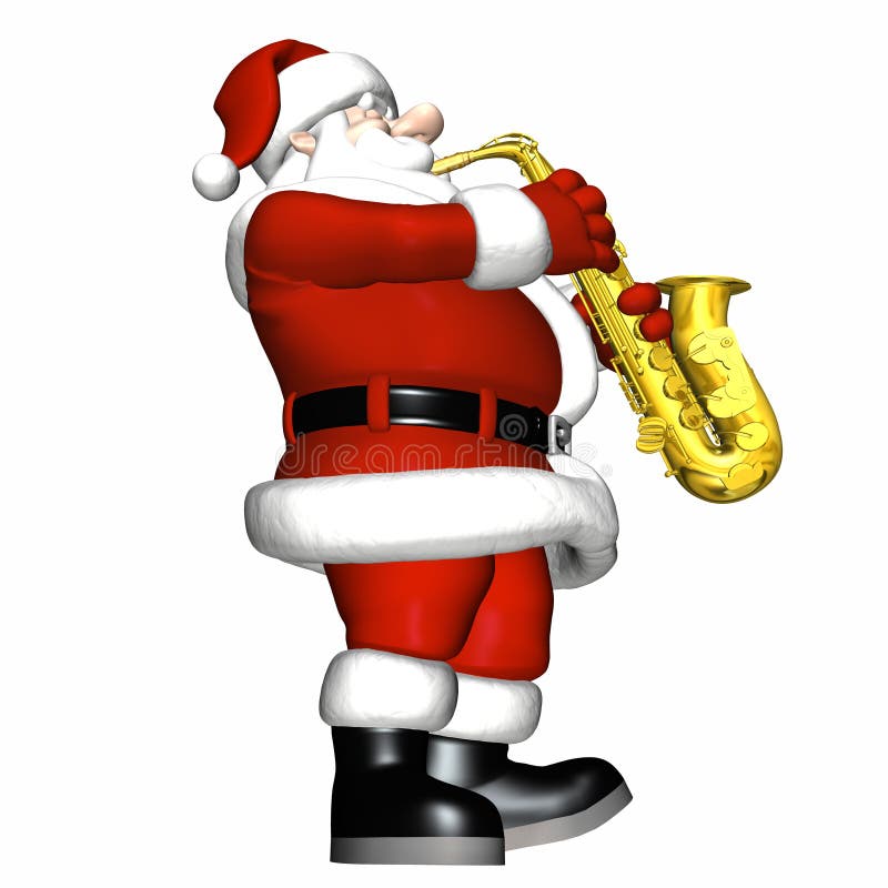 Santa - Smooth Jazz 1 stock illustration. Illustration of gold - 1624989