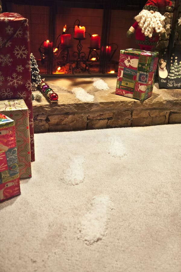 Santa steps stock image. Image of kids, adorn, pretty - 22679097