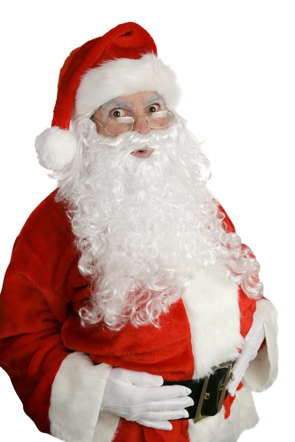 Santa Surprised stock image. Image of costume, noel, nick - 1413013