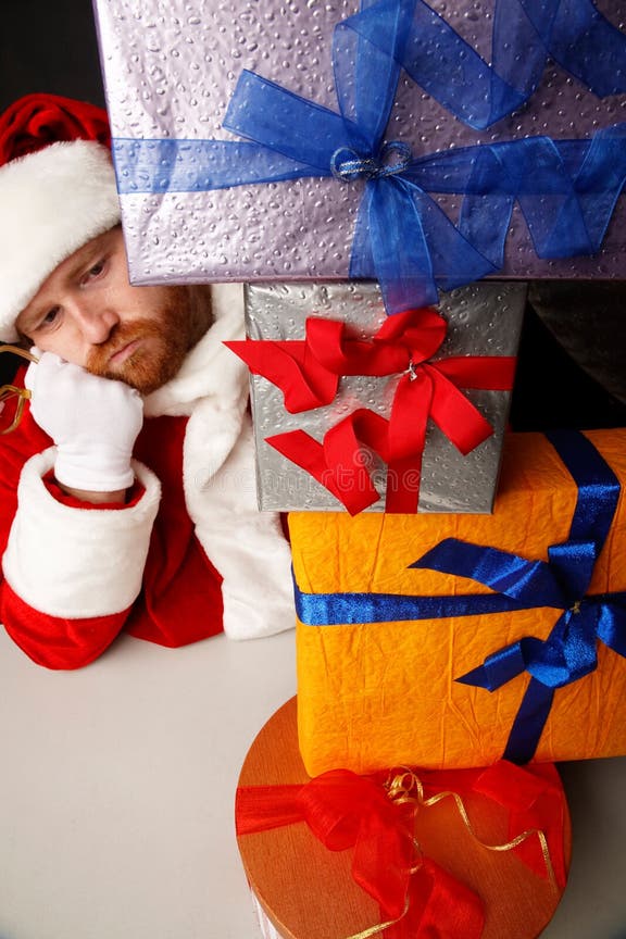 Santa swamp with presents stock image. Image of looking - 27772365