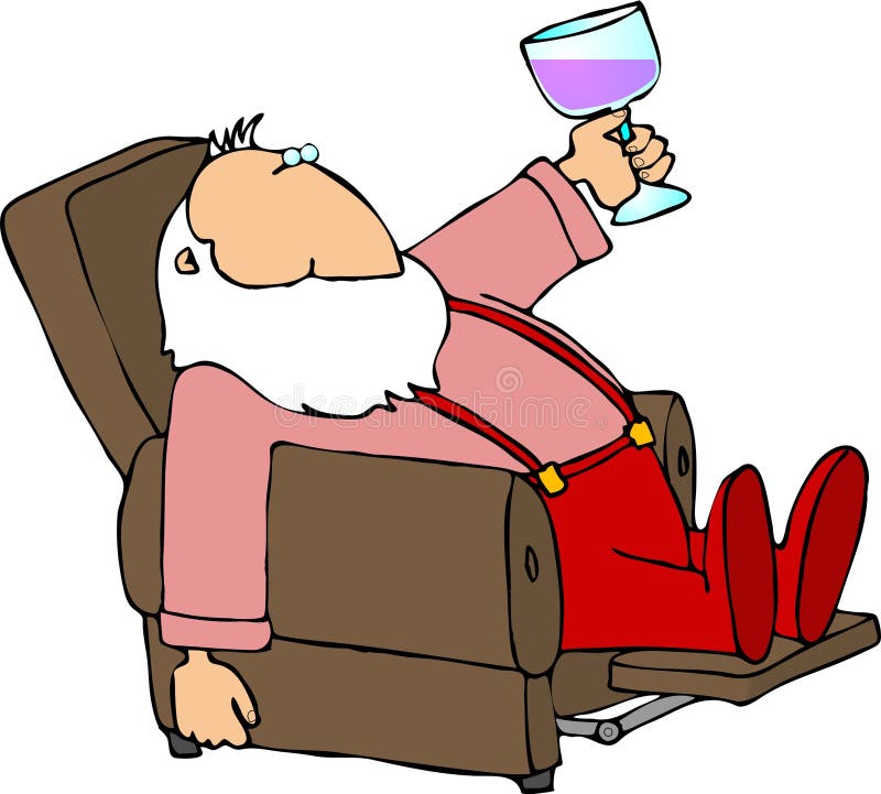 Recliner Santa Stock Illustrations – 15 Recliner Santa Stock ...