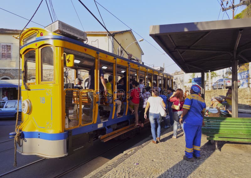 Tranvía En Santa Teresa, El Brasil Imagen de archivo editorial - Imagen ...