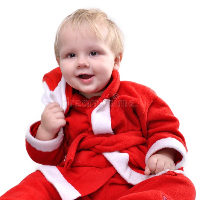 Santa toddler boy stock image. Image of decoration, caucasian - 21942383