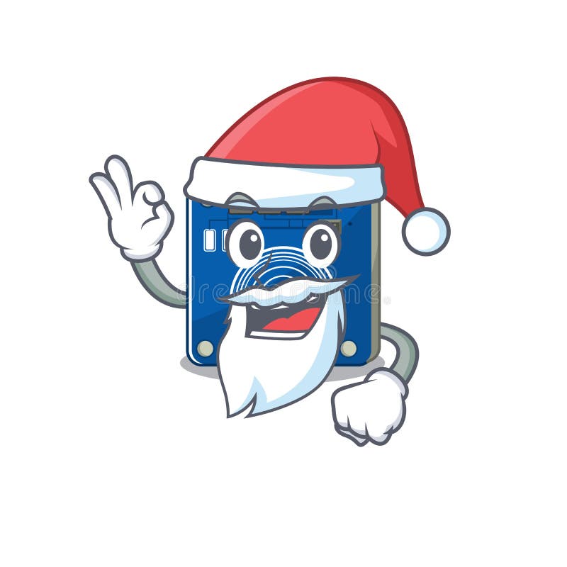 Santa Touch Sensor Toy Above Cartoon Chair Stock Vector - Illustration ...