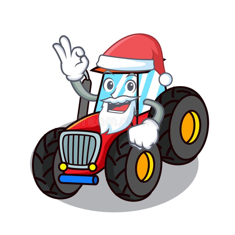 Santa Tractor Stock Illustrations – 101 Santa Tractor Stock ...