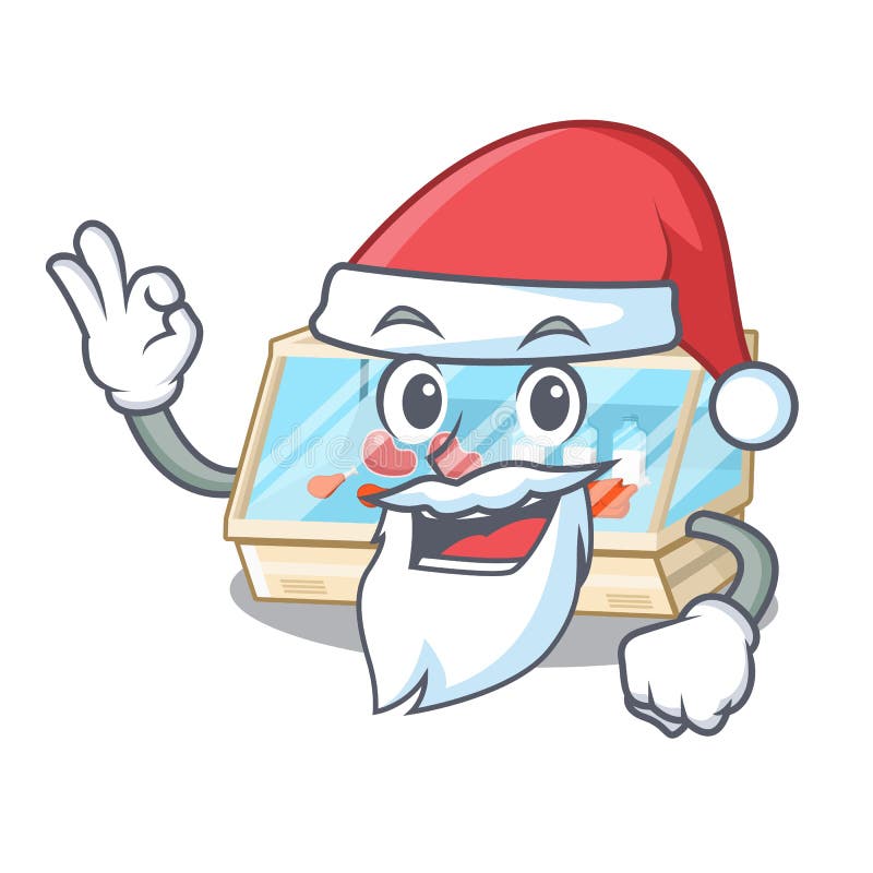 Santa Trade Counter in the a Cartoon Stock Vector - Illustration of ...