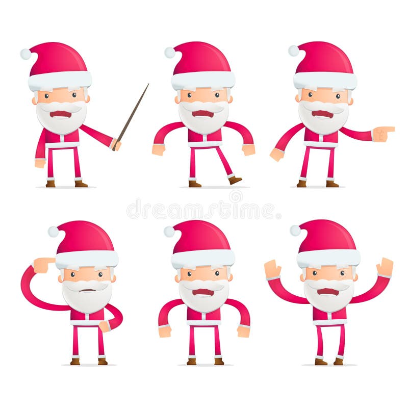 Angry Cartoon Santa Claus stock vector. Illustration of cartoon - 47715342