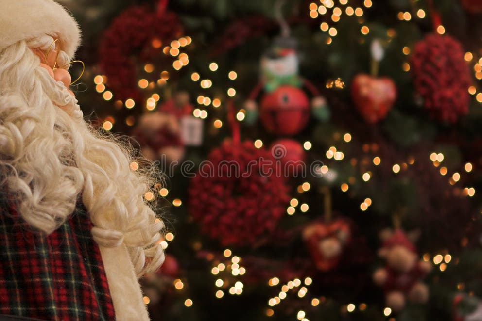 Santa watching stock image. Image of decoration, santa - 1369047