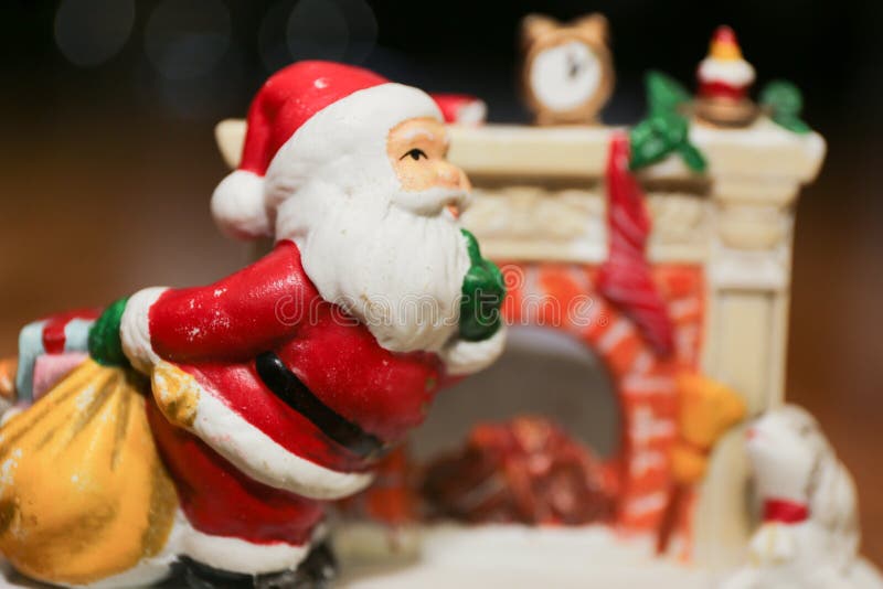 Santa working stock image. Image of decoration, thumbs - 35831497