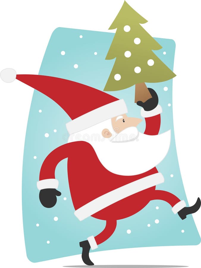 Santa Walking Stock Illustrations – 1,906 Santa Walking Stock ...