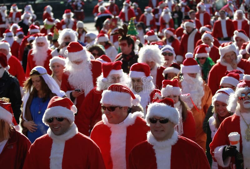 SantaCon in New York editorial image. Image of costume - 12164860