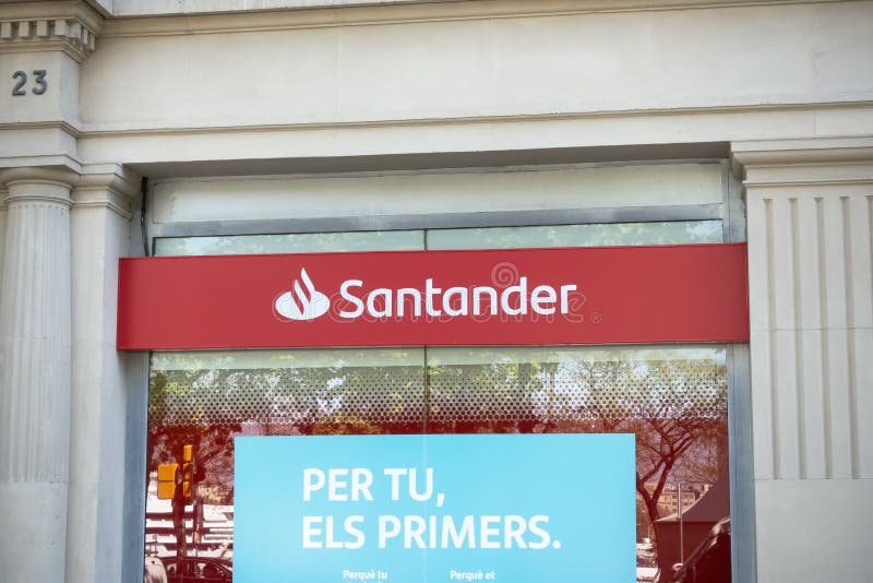 Santander Bank on the High Street of Holywell Editorial Photo - Image ...