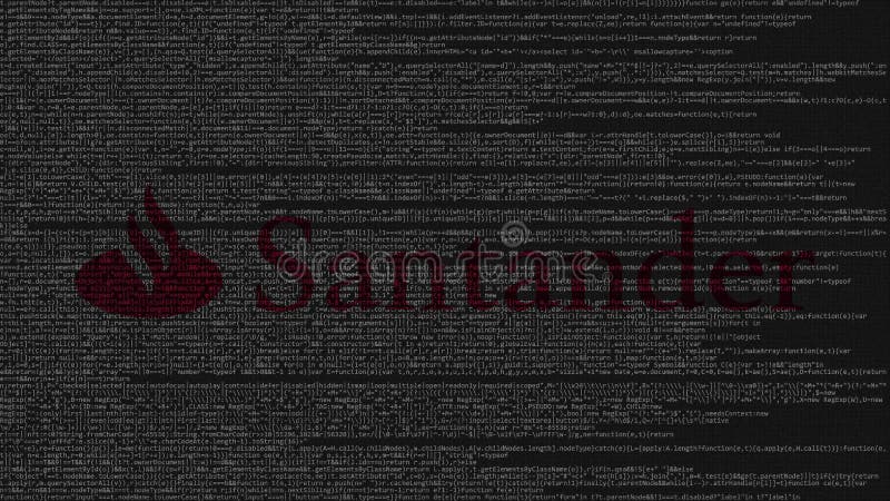 Santander Bank Logo Made of Source Code on Computer Screen. Editorial ...