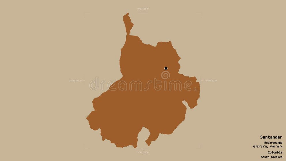 Santander - Colombia. Bounding Box. Pattern Stock Illustration ...