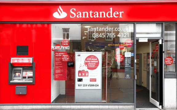 Santander group bank editorial stock image. Image of european - 25461044