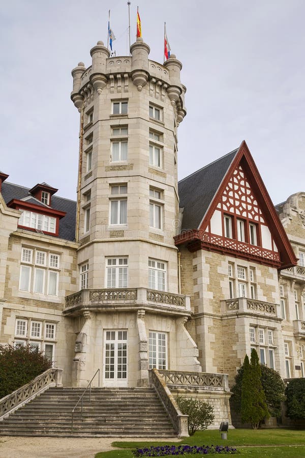 Santander Palace stock image. Image of gardens, residence - 70505741