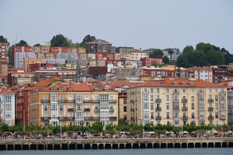 View of Santander stock photo. Image of north, town - 265737910