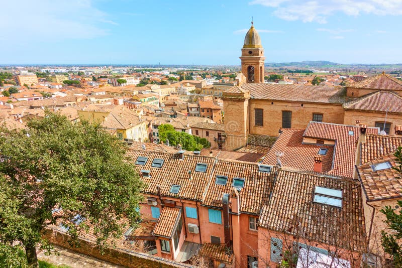 Santarcangelo Di Romagna Town Stock Image - Image of province ...