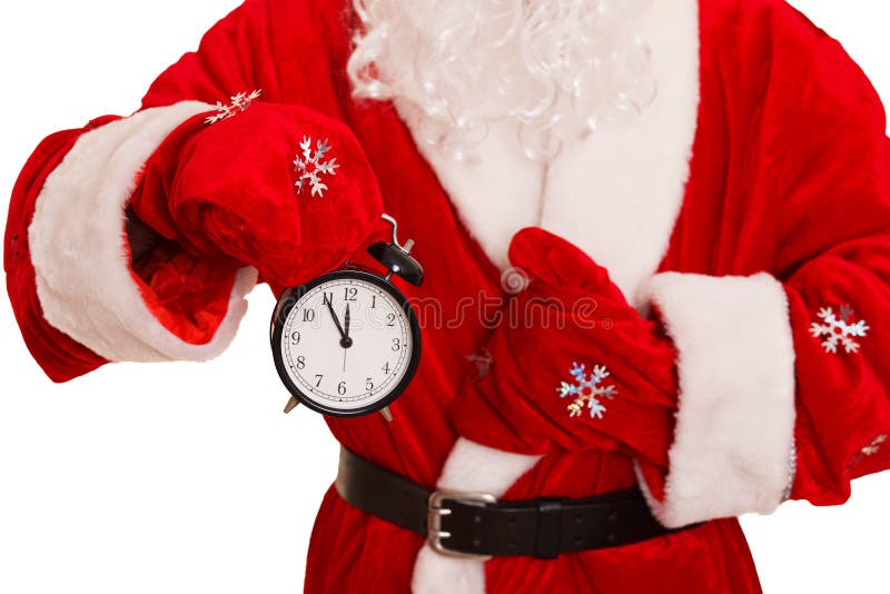 Santas Alarm Clock stock photo. Image of dressing, alarm - 46948230