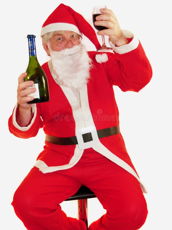 Santas Toast stock image. Image of season, gift, person - 1343225