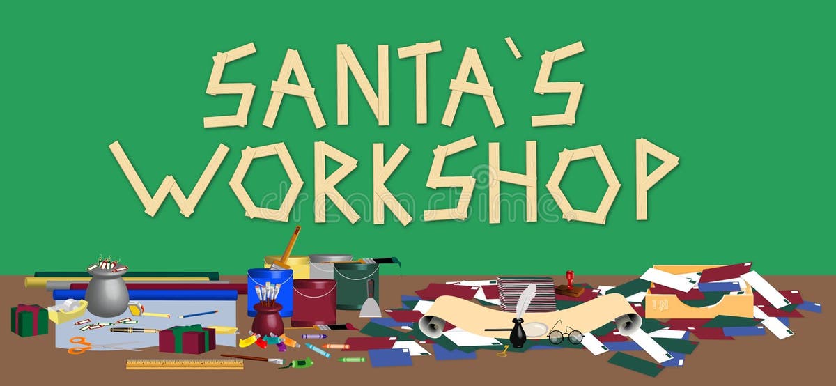 Santas Workshop Stock Illustrations – 1,078 Santas Workshop Stock ...