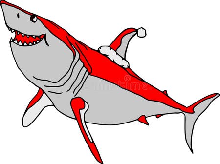 Shark Santa Stock Illustrations – 341 Shark Santa Stock Illustrations ...