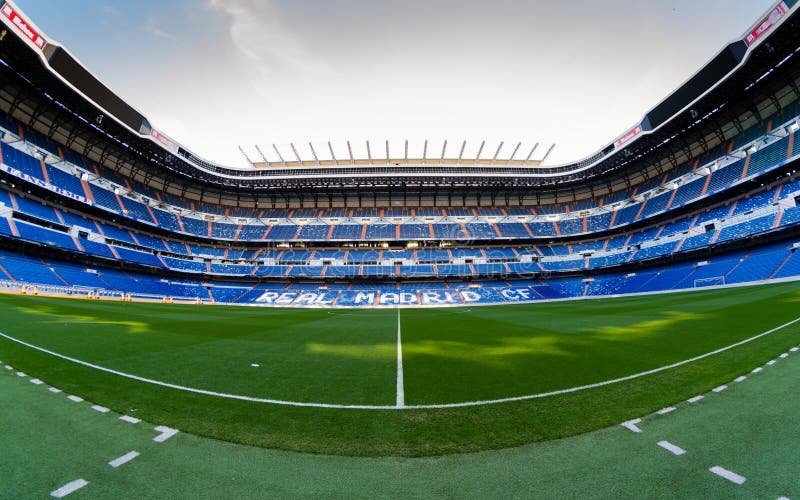 Santiago BernabÃ©u Pitch and Tribune Editorial Photo - Image of tourist ...