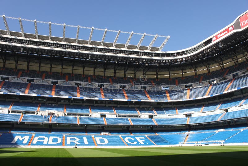 Santiago Bernabeu Stadium editorial photography. Image of football ...