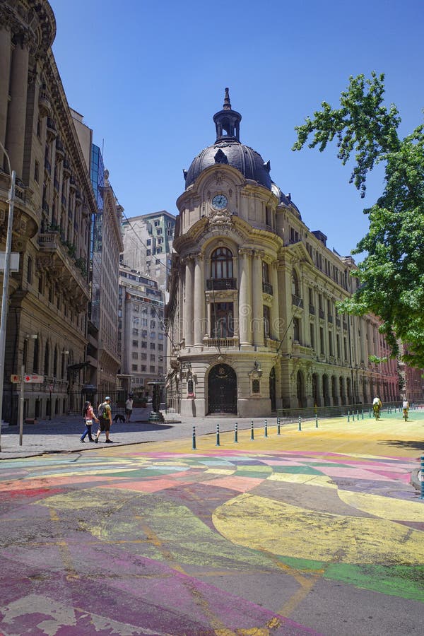 Santiago, Chile - 26 Nov, 2023: Edificio De La Bolsa Stock Exchange ...